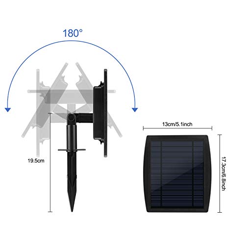 Solar Air Pump,2.5W Solar Oxygen Air Fountain Pump with Air Bubble Stones , 3 Modes Solar Powered Air Pump Kit for Garden Fish Tank Pool Fishing Pond