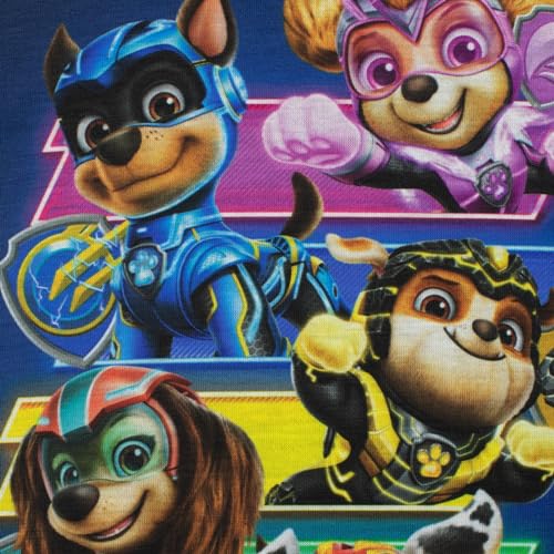 Paw Patrol Pajamas | The Mighty Movie Pajamas For Boys | Marshall Chase And Skye PJs For Kids | Blue | 8