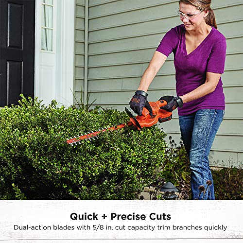 beyond by BLACK+DECKER 20V MAX Hedge Trimmer Kit, 18-Inch (LHT218D1AEV) , Orange