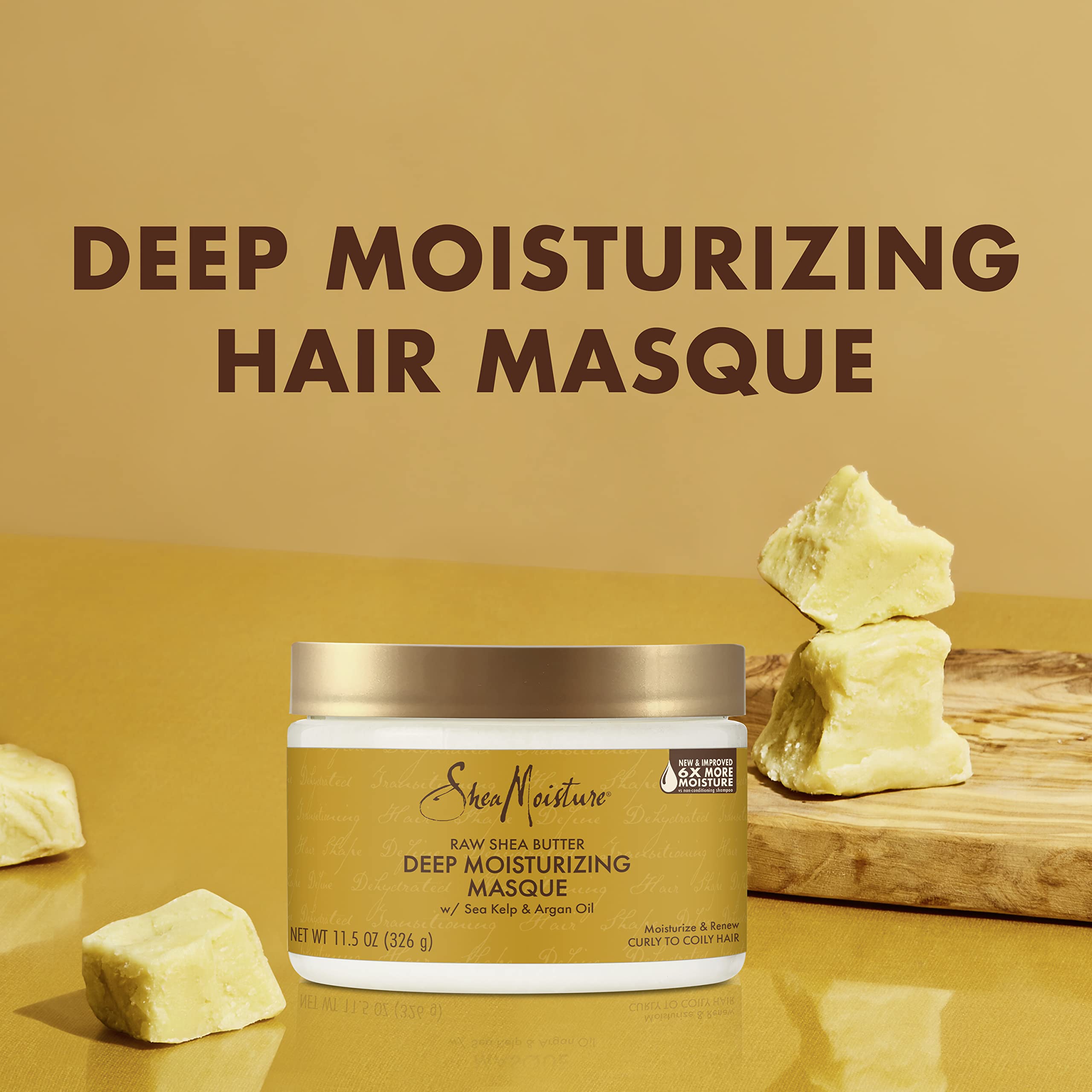SheaMoisture Raw Shea Butter Deep Treatment Masque Hair Treatment, 12 Ounce