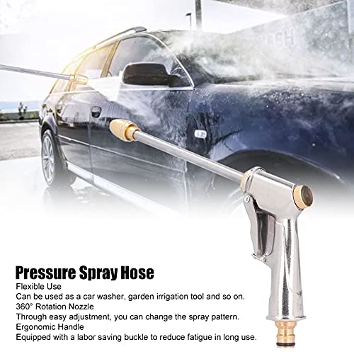 Bderkz High Pressure Washer Gun Adjustable Sprayer Long Nozzle 360 Degree Rotation Cleaner for Garden Watering Car Washing