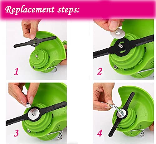 20 Pcs Handheld String Trimmer Head Blades Replace, Plastic Lawn Mower Trimmer Blades Replacement for Cordless Grass Trimmer-Lawn Mower Plastic Long Blade Garden Mower Blade Trim Safety Accessories