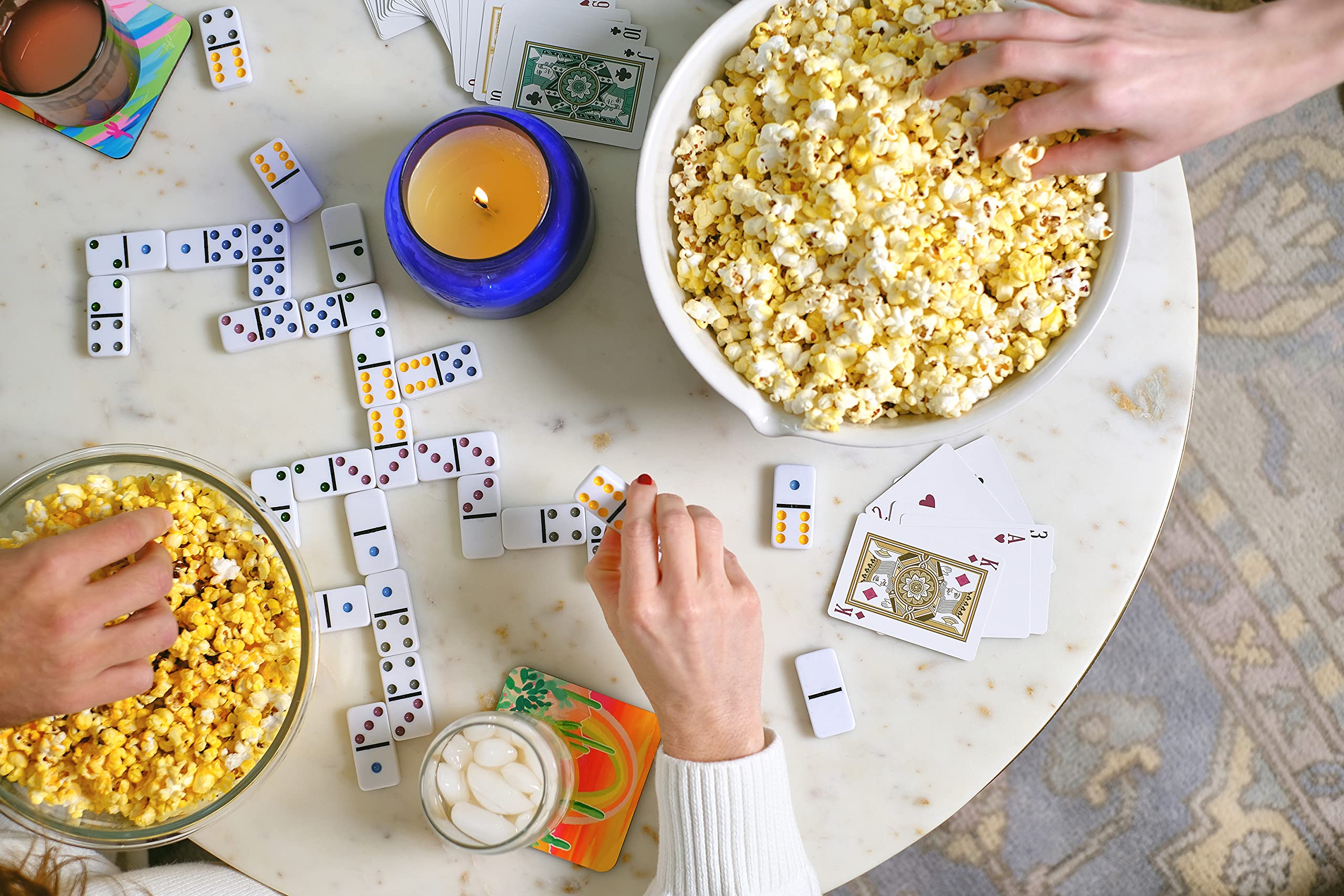 Amish Country Popcorn - Baby White (6 Pound Bag) and Grey Silicone Popcorn Popper Bundle | Small & Tender Popcorn | Popper is BPA and PVC Free with Handles, Dishwasher Safe