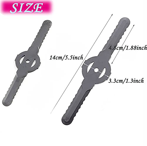 20 Pcs Handheld String Trimmer Head Blades Replace, Plastic Lawn Mower Trimmer Blades Replacement for Cordless Grass Trimmer-Lawn Mower Plastic Long Blade Garden Mower Blade Trim Safety Accessories
