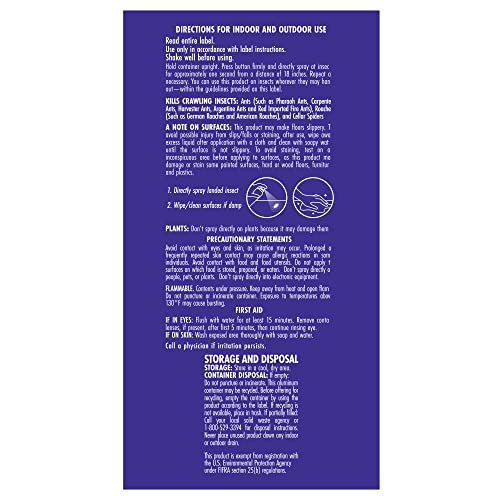 STEM Kills Ants, Roaches and Spiders: Plant-Based Active Ingredient Bug Spray, Botanical Insecticide for Indoor and Outdoor use; 10 oz