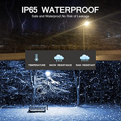 Vikrami 800W Solar Street Lights Outdoor Waterproof 80000LM, Dusk to Dawn, with Motion Sensor and Remote Control, Suitable for courtyards, Gardens, Streets, Garage, etc. Wall or Pole Mount