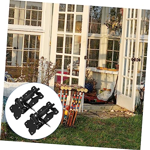 2pcs Fence Hinge Heavy Duty Leash Gate Hinges for Wooden Fences Heavy Duty Stainless Steel Hinges Door Hinges Barn Hinges Metal Hinges Self Closing Gate Hinges Hinges Bolt