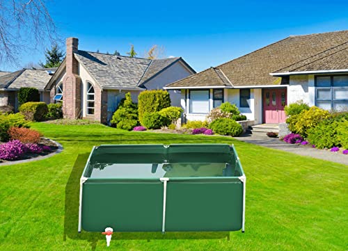 LZMZMQ Backyard Garden Outdoor Frame Wimming Pool/Adults Kids Toddler Mini Framed Pools, 0.5m/ 1m/ 1.5m/ 2m/ 2.5m/ 3m Above Ground Metal Swimming Pools, Steel Frame (Size : 1x1x0.9m(4.9x3.2x2.9ft))
