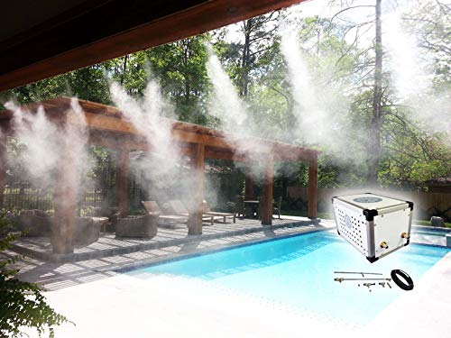 mistcooling - Patio Misting Kit Assembly - Make Your own Misting System - Easy to Build and Install - 5 Minute Installation (36Ft - 8 Nozzles)