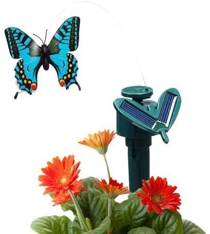 3 PCS Fluttering Solar Butterfly - Solar Garden Decor Flying Butterflies, Butterfly Ornaments - Solar Yard Decor, Solar Powered Garden Ornaments Decorative Butterflies for Gardens and Walkways