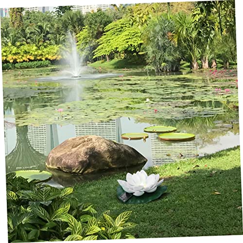 LABRIMP Outdoor Solar Lights LED Decorative Night Lily for Lights Solar Pool Light Swimming Floating Decoration Flower Pad Lamp Outdoor Garden Pond Accessories Solar Lights