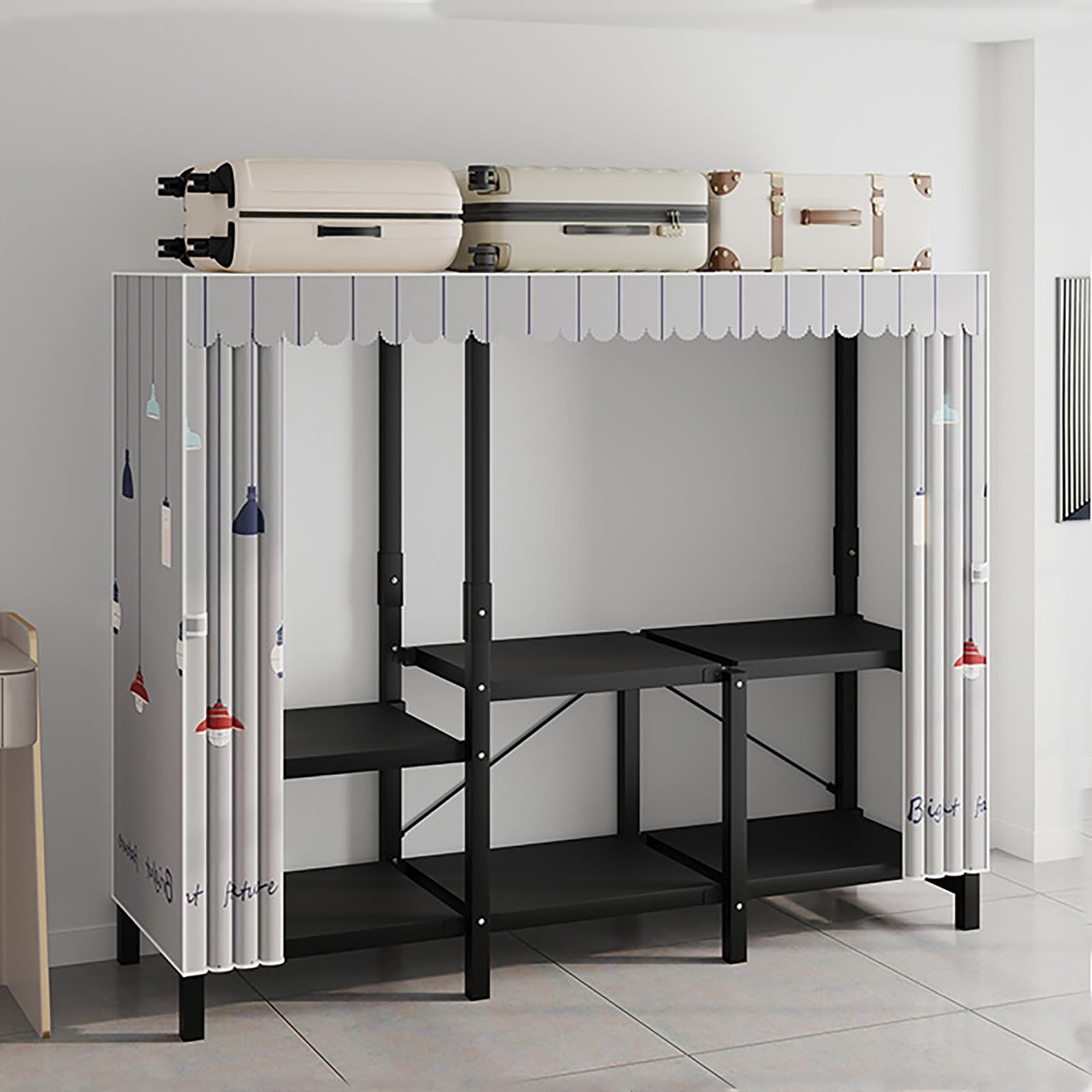 YETINGSHOP Heavy Duty Free Standing Closet Organizer, Extra Large Closet Organizer, Freestanding Closet Organizer with Shelves