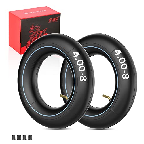 RUTU 4.80/4.00-8" Premium Replacement Tire Inner Tubes, 4.80/4.00-8 tube with TR87 angled valve for Mini Bikes, Go Kart, Lawn Mowers, Hand Truck, Wheelbarrow for 4.80 4.00-8/480/400-8 Tires (2-Pack)