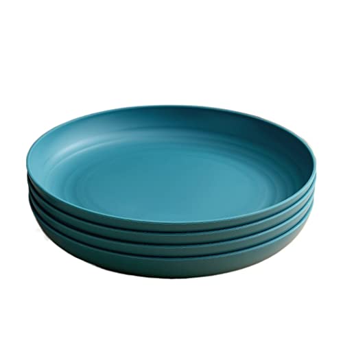 ROLTIN ?Kitchen Dinner Plates Sets Round Plate Dish Plate Household Fruit Bowl Dish Kitchen Dish Plate for Salad Candy Dessert Fruit Pastry Plate Set 4-pack Ceramic Flat Plates