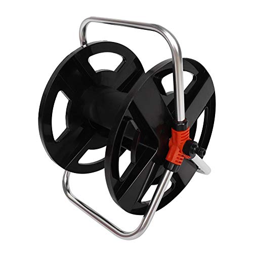 TOPINCN 35 Meters Water Pipe Car Roll Pipe Storage Garden Water Pipe Holder Hose Reel Rope Storage Rack