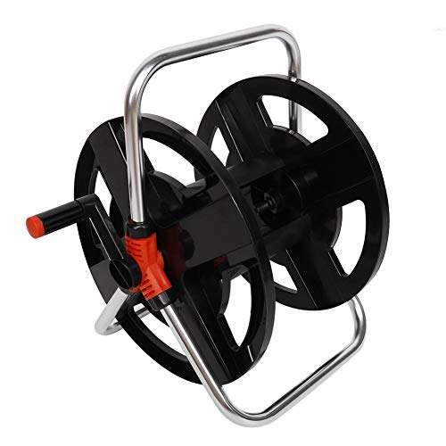 TOPINCN 35 Meters Water Pipe Car Roll Pipe Storage Garden Water Pipe Holder Hose Reel Rope Storage Rack