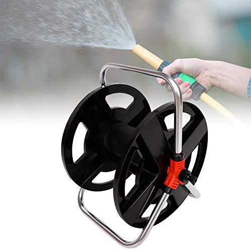 TOPINCN 35 Meters Water Pipe Car Roll Pipe Storage Garden Water Pipe Holder Hose Reel Rope Storage Rack