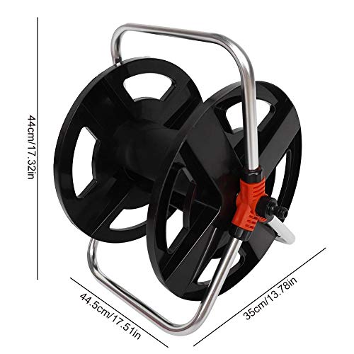 TOPINCN 35 Meters Water Pipe Car Roll Pipe Storage Garden Water Pipe Holder Hose Reel Rope Storage Rack