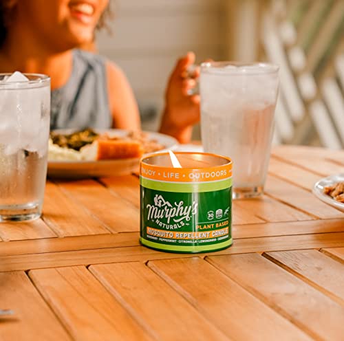 Murphy’s Naturals Mosquito Repellent Candle | DEET Free | Made with Plant Based Essential Oils and a Soy/Beeswax Blend | 30 Hour Burn Time | 9oz