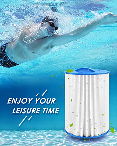PACETAP Spa Filter Replacement for Pleatco PWW50, Unicel 6CH-940, Filbur FC-0359, Waterways 817-0050, 2 Pack 1 1/2" Coarse Thread Spa Hot Tub Filter for Waterway Vita Aber,Viking