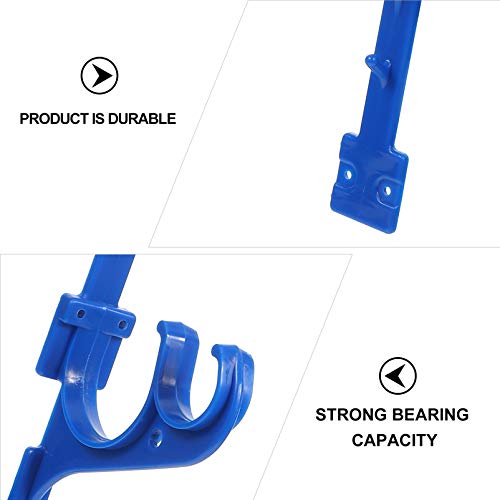 YARNOW Vacuum Stand 4pcs Pool Pole Hose Hanger Wall Hooks for Telescopic Poles Skimmers Leaf Rakes Nets Brushes Vacuum Garden Tools Swimming Pool Accessories Cleaning Tool