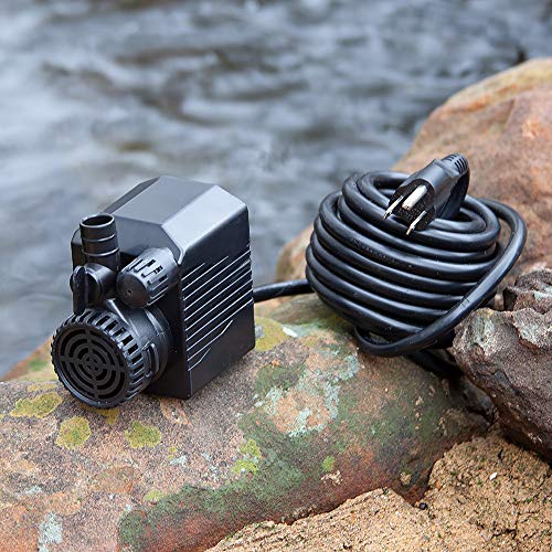 Spaces Places M430AS 430 GPH Auto Shut Pump for Indoor/Outdoor Waterfalls, Gardens, Koi Ponds, and Other Water Features, Black