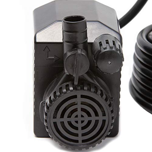 Spaces Places M430AS 430 GPH Auto Shut Pump for Indoor/Outdoor Waterfalls, Gardens, Koi Ponds, and Other Water Features, Black