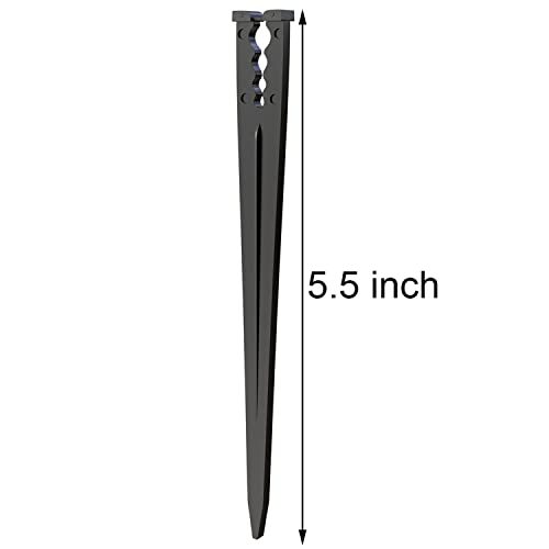 AxeSickle 100 Pcs Drip Irrigation Stakes for 1/8 1/4 Inch Tubing Hose Irrigation Support Stakes for Gardening Patio Lawn