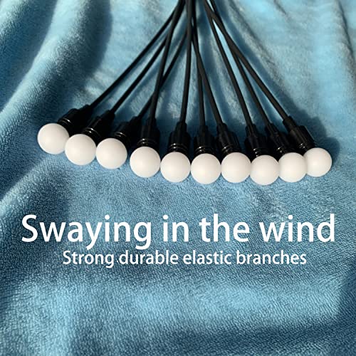 VeiledMoon Swaying Firefly Solar Lights for Garden,Waterproof Pathway Lights Decoration,Pack of 2,Bobbing About in The Breeze(6 Bulbs)