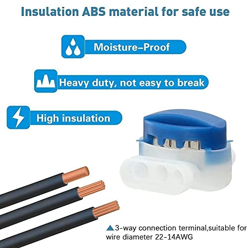 20 Pcs Lawn Mower Cable Connector for Outdoor Garden Electric Lawn Mower Robot Extension Water Lawn Mower Wire Connection