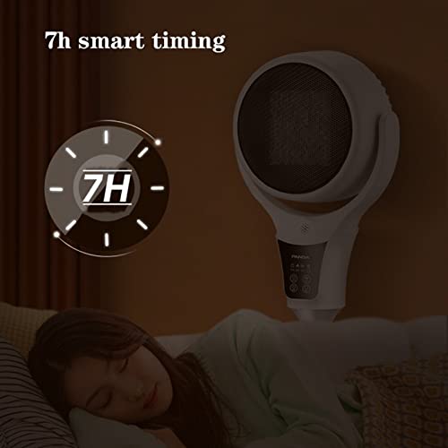 Outdoor Garden Heater Freestanding Space Heater for Indoor Use, 2000W PTC Ceramic Oscillating Heater with 3 Modes, Touch Panel and Remote Control, 7h-Timer, Safe and Quiet Patio He