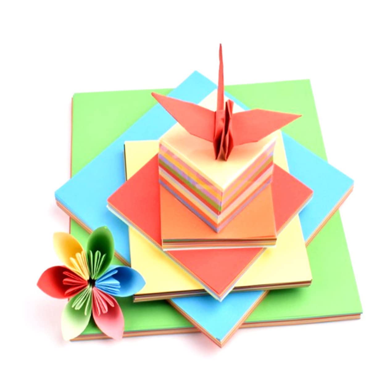 EXCEART 500pcs Origami Paper for Colored Paper for Origami Projects Handcraft Material Folding Paper Construction Paper Colorful Paper Hand Craft Sheets Confetti