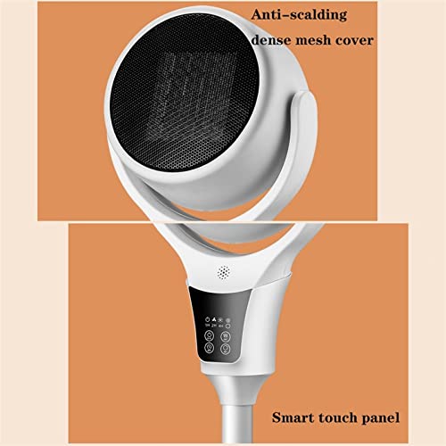 Outdoor Garden Heater Freestanding Space Heater for Indoor Use, 2000W PTC Ceramic Oscillating Heater with 3 Modes, Touch Panel and Remote Control, 7h-Timer, Safe and Quiet Patio He