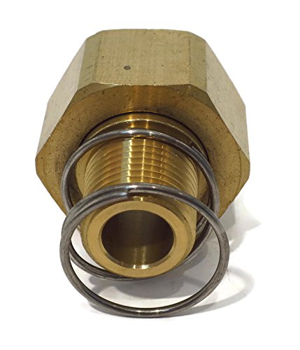 MTM Brass Pressure Washer Garden Hose Adapter (w/Spring & Filter) & Quick Connect Coupler