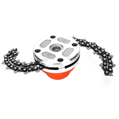 Walfront Multifunctional Spiral Chain Trimmer Head Replacement Head Garden Lawn Mower Accessories Outdoor Grass Trimmer 148*115*70mm