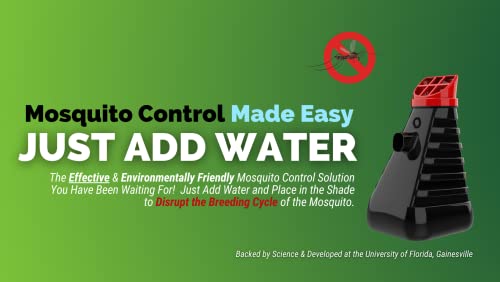 INZECTO Mosquito Trap - Device to Effectively Attract Mosquitoes and Kill Larvae - Revolutionary Outdoor Mosquito Solution Simply Activated by Water (2 Trap)