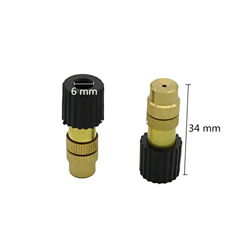 Greenhouse Micro Drip Irrigation Atomized Brass Nozzle Sprayer Drip Irrigation Plant Watering Sprinkler Garden Sprayer Greenhouse Cooling System 15 Pieces