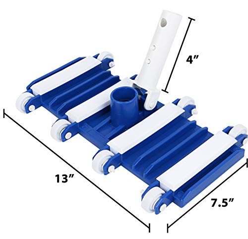 Greenco Swimming Pool Vacuum Head | Pool Vacuum for Inground Pools & Above Ground Pools| Manual Pool Vacuum | Pool Cleaning Equipment & Accessories | No Pole or Hose