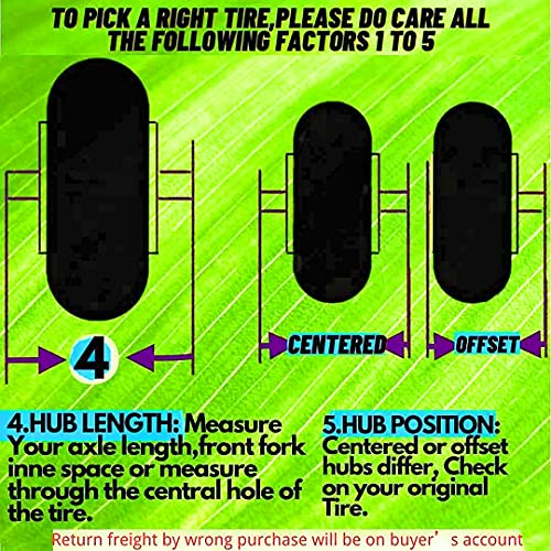 (2-Pcs-Set) New 11x4.00-5 Flat-Free Lawn Mower Smooth Tires w/Steel Rim for Zero Turn Lawn Mower Garden Tractor - hub 3"-5" with 3/4" Bore 114005 T161