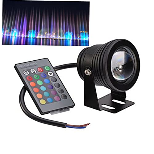 LABRIMP Remote Party Home Spot Bar Xmas Underwater Lamp LED Lighting W Control Changing for Seven Fountain Wedding Decor Day Lamps Lights Pool Water Waterfall Garden Light Black