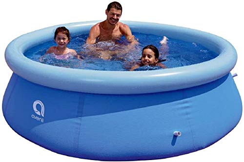 Family Inflatable Swimming Pool,Inflatable Kiddie Pools,Inflatable Top Ring Swimming Pools, Adults Pools Inflatable Outdoor Garden Waters Sports Game Easy Set Durable 8ft x 25in (Navy Blue)
