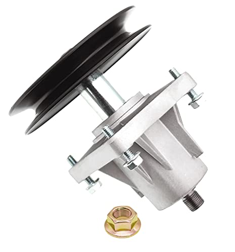 G.Times Outdoor Power Spindle Assembly Replace 918-0660B 618-04137 618-0625B 618-0990B 918-04137 918-0625B with Mounting Screws and Blade Mounting nut, Mounting Holes are Threaded