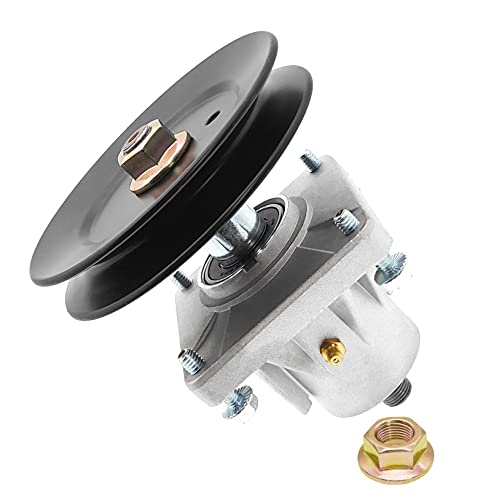 G.Times Outdoor Power Spindle Assembly Replace 918-0660B 618-04137 618-0625B 618-0990B 918-04137 918-0625B with Mounting Screws and Blade Mounting nut, Mounting Holes are Threaded