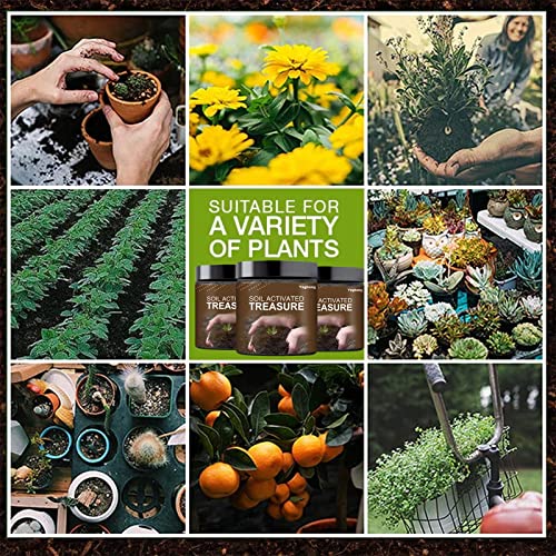 Soil Activator, Soil Additive for Indoor & Outdoor Plants, Soil Activator for Raised Garden Beds, Soil Activatation Potting Mix, Lawns and Gardens, Improve Soil Carbon Sequestration, Improve Quality.