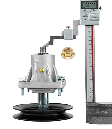 G.Times Outdoor Power Spindle Assembly Replace 918-0660B 618-04137 618-0625B 618-0990B 918-04137 918-0625B with Mounting Screws and Blade Mounting nut, Mounting Holes are Threaded