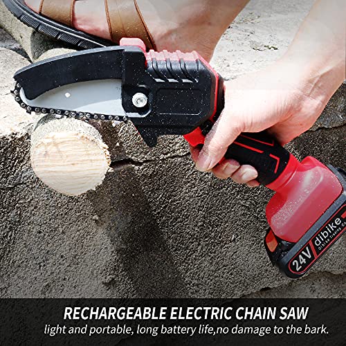 Mini Cordless Chainsaw,Electric Protable Chainsaw with One-Hand Lightweight Pruning Shears Chainsaw for Garden Tree Branch Wood Cutting