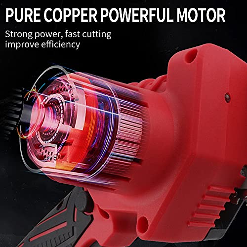 Mini Cordless Chainsaw,Electric Protable Chainsaw with One-Hand Lightweight Pruning Shears Chainsaw for Garden Tree Branch Wood Cutting