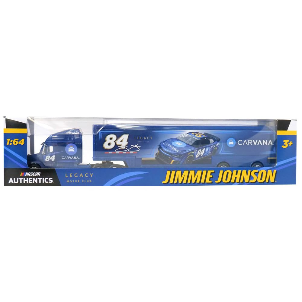 Lionel Racing Jimmie Johnson 2023 Carvana NASCAR Authentics Diecast Hauler 1:64 Scale