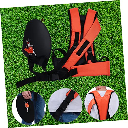 VILLFUL 2pcs Lawn Mower Strap Cinch Belt Belts Garden Brush Shoulder String Brush Cutter Shoulder Strap String Trimmer Harness Brush Cutter Double Shoulder Strap Comfortable Black