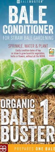BaleBuster1 100% Organic Bale Conditioning Formula for one Bale Preparation for Straw Bale Garden and Vegetable Garden Planting
